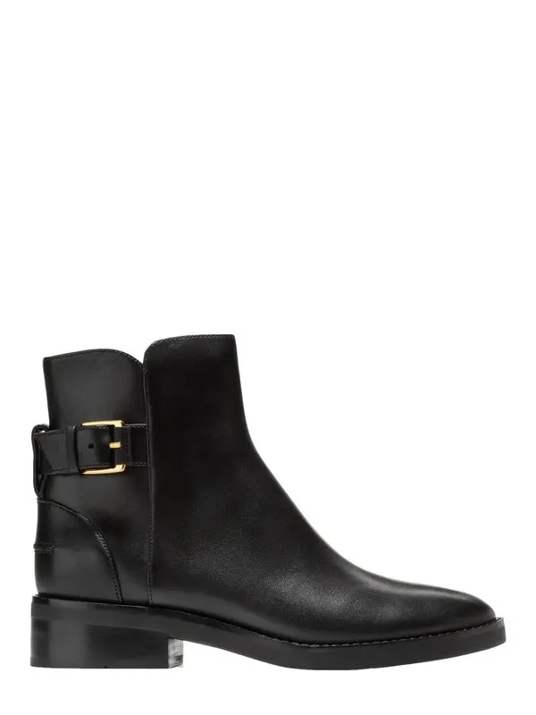 Cole Haan Hampshire Buckle Ankle Boots - Black