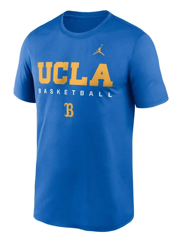JORDAN Ucla Courtside Basketball Legend Brand Dri-fit College T-shirt - Blue