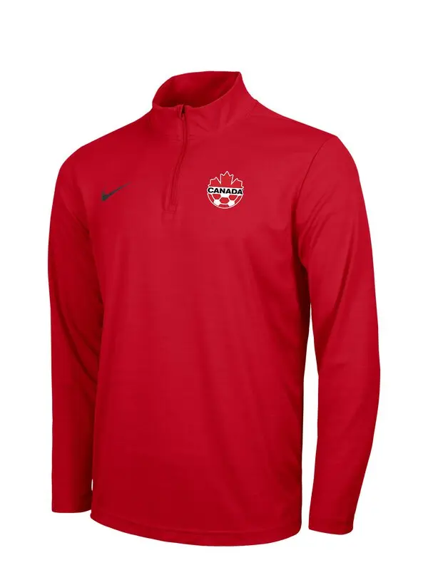 Nike Canada Dri-fit 1/4-zip Intensity Top - Red