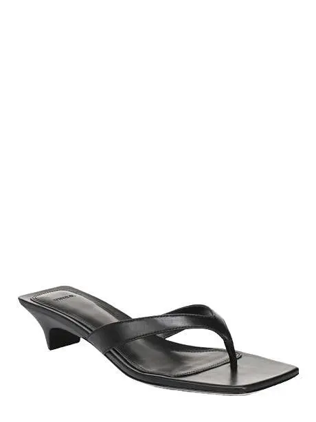 Vince Sanjuan Leather Flip Flop - Black
