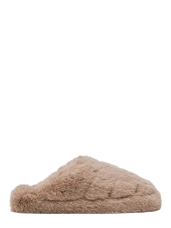 REISS Andrea Mule Slippers - Taupe