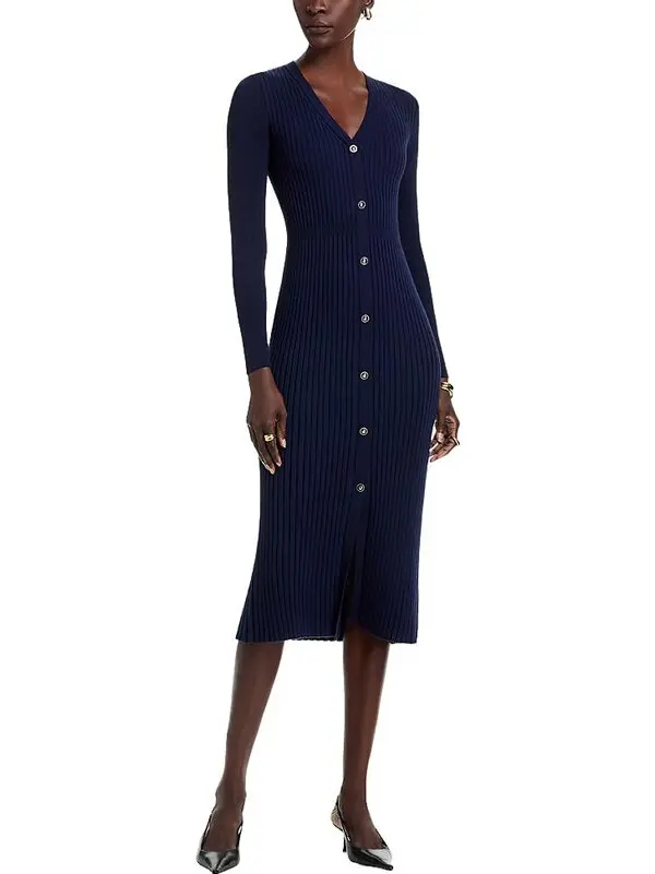 Elie Tahari The Monroe Knit Dress - Navy