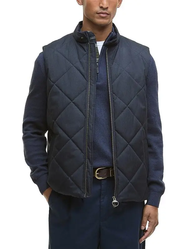 Barbour City Harrington Quilted Gilet Vest - Navy