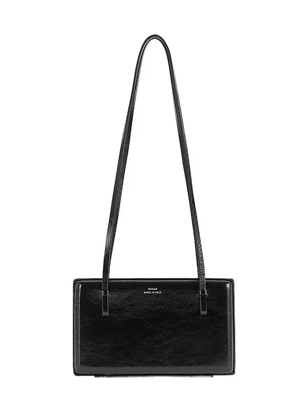 TOTEME Mini Naplack Leather Cocktail Bag - Black