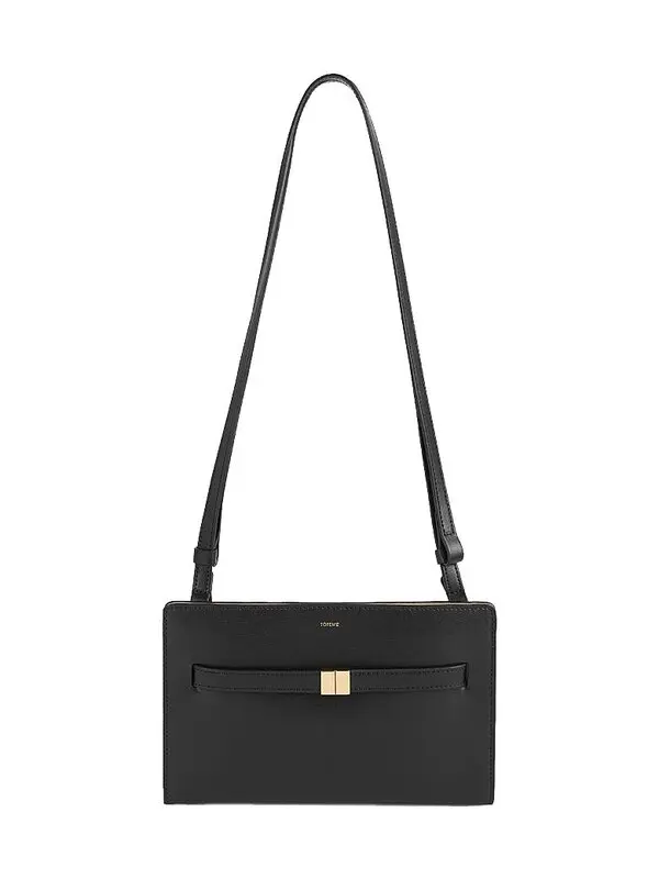 TOTEME Belted Leather Crossbody - Black