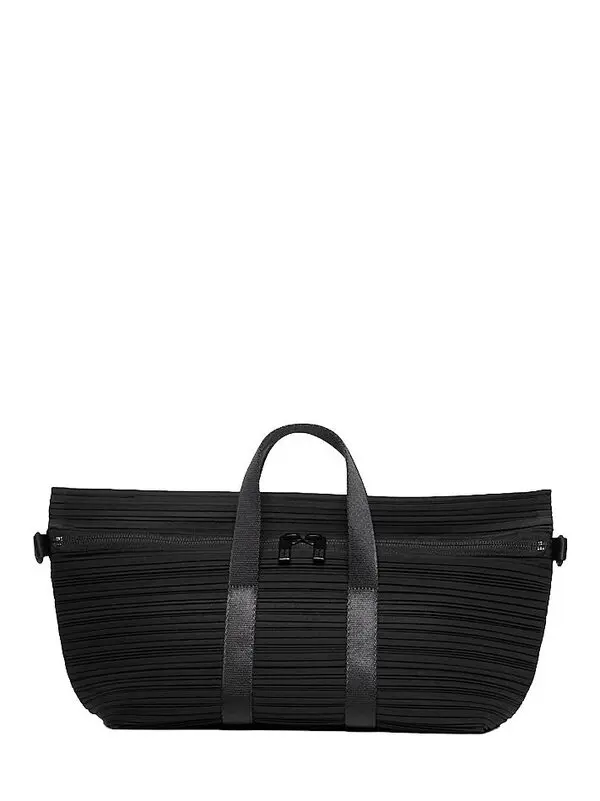 Issey Miyake Pleats Boston Bag - Black