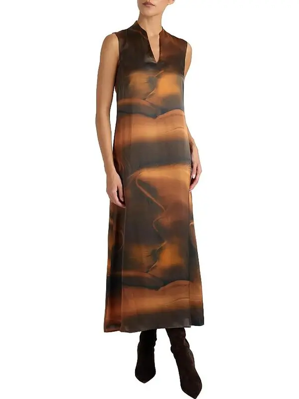 Santorelli Nicole Sleeveless Midi Shift Dress - Black Hazelwood