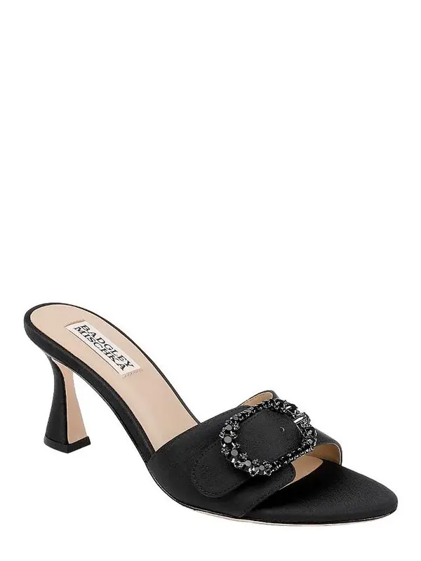 Badgley Mischka Odetta Sandals - Black Crepe