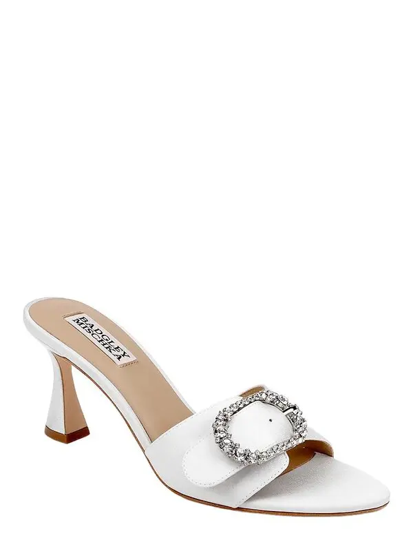 Badgley Mischka Odetta Sandals - White Crepe