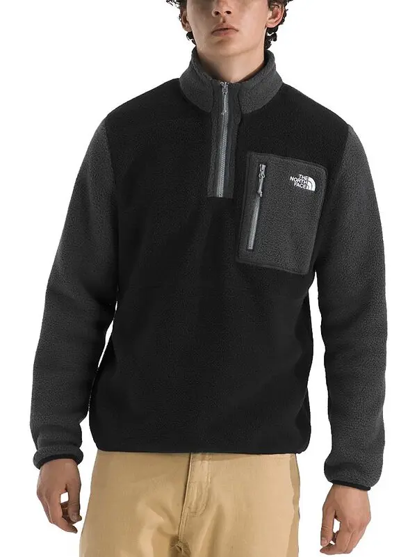 The North Face Yumiori Quarter Zip Fleece Pullover - Black/asphalt /mountain