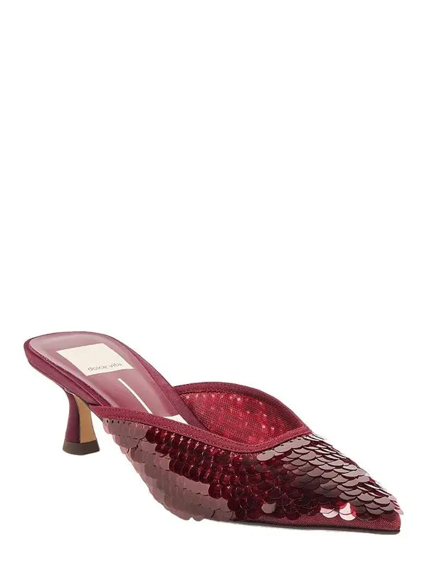 Dolce Vita Cleo Sequin Pumps - Cranberry