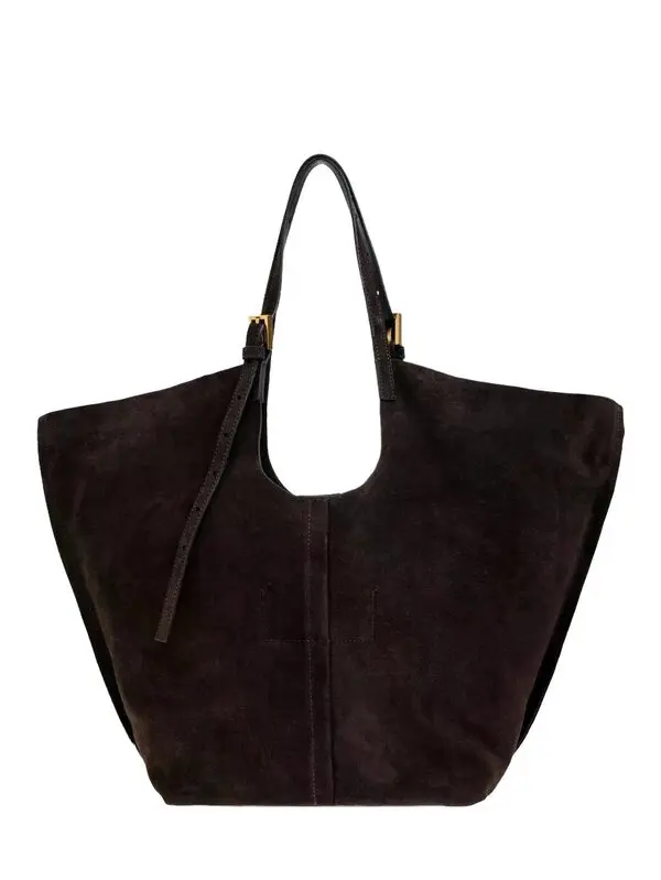 ALLSAINTS Ara Suede Tote - Brown