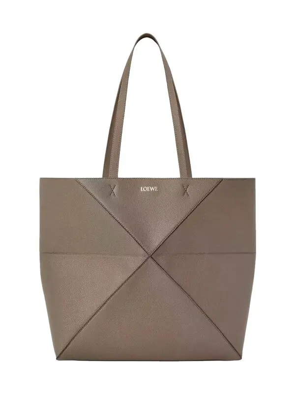 Loewe Medium Puzzle Fold Horizontal Tote Bag - Brown