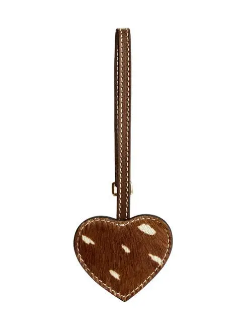 ATP ATELIER Venosta Printed Leather Key Chain - Cannella