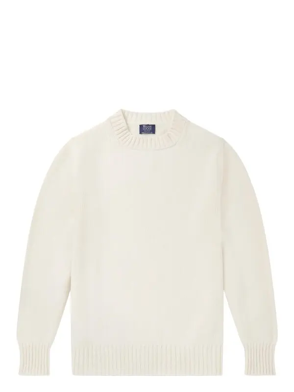 William Lockie Lambswool Sweater - Neutrals