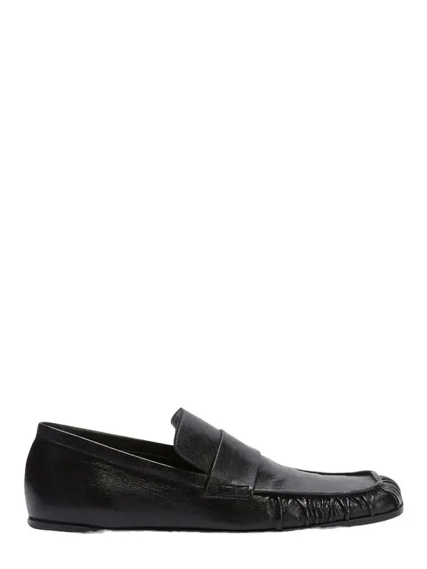 JIL SANDER Leather Loafer - Black