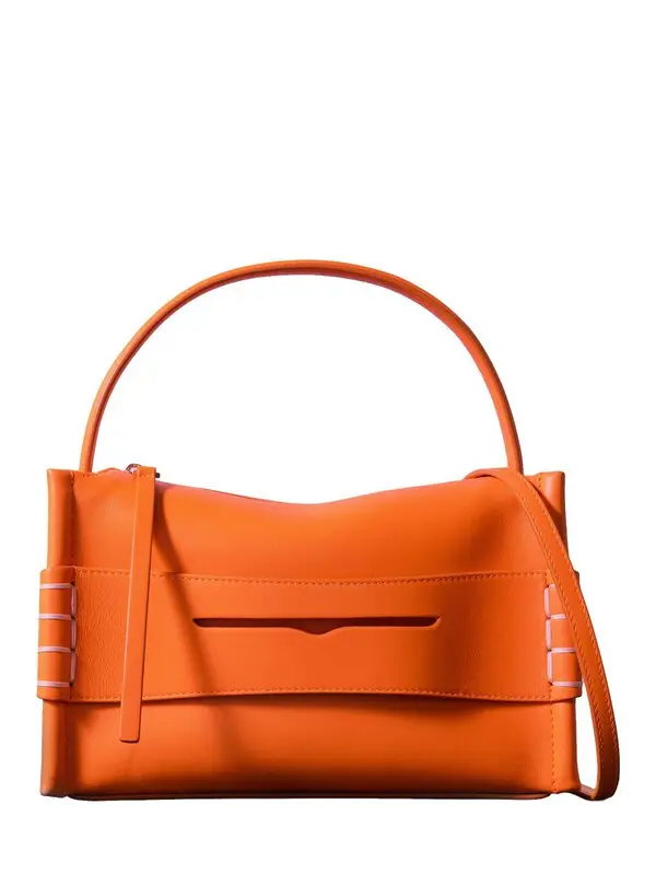 JW Anderson Loafer Leather Shoulder Bag - Orange
