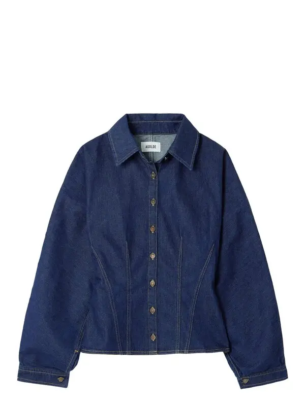 AGOLDE Devon Denim Shirt - Blue