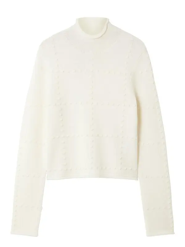 Guest In Residence Wool And Cashmere-blend Turtleneck Top - Cream