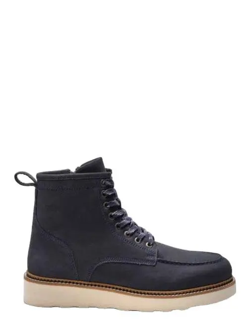 A. VEER Braddock Moc Toe Boots - Navy Nubuck