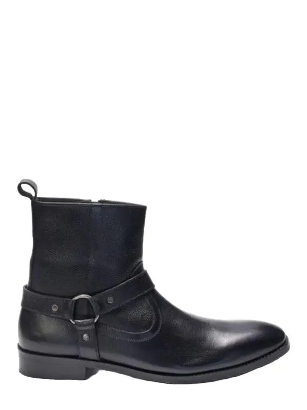 A. VEER Westin Harness Boots - Black Leather