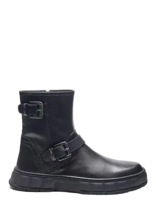 A. VEER Ranger Biker Boot - Black Nubuck