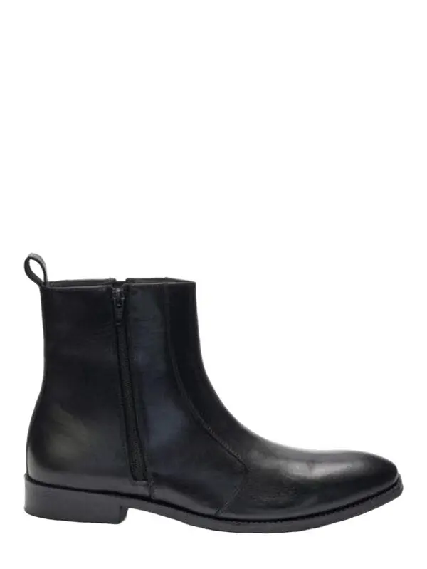 A. VEER Lexington Zip Boot - Black Leather