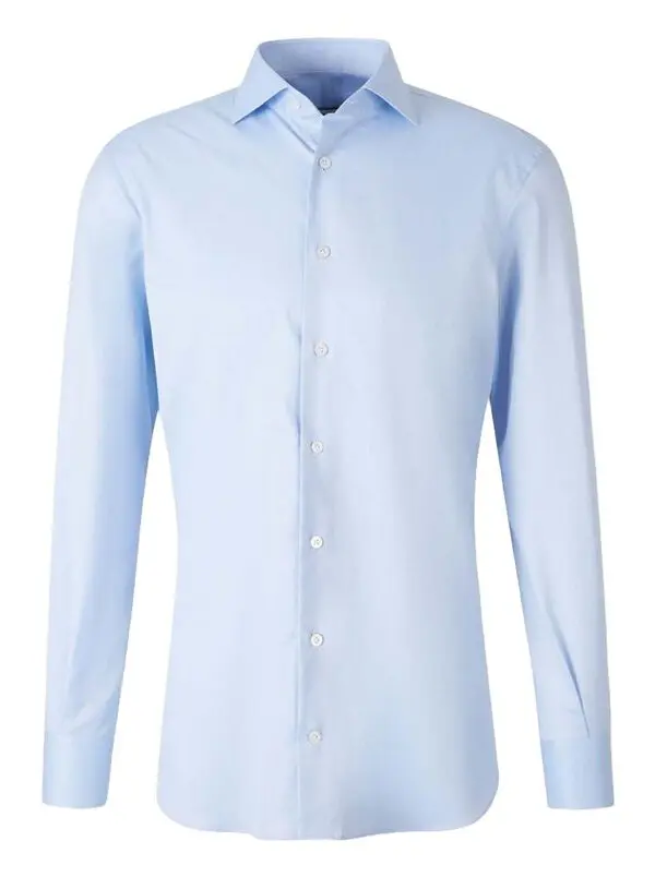 ATELIER MUNRO Plain Dress Shirt - Blue