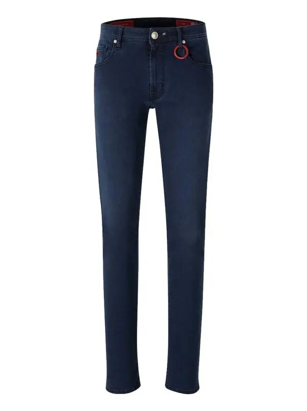 TRAMAROSSA Straight Fit Cotton Jeans - Denim Blue