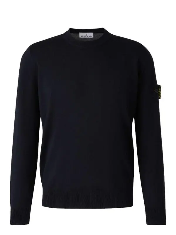 Stone Island Knitted Sweater - Navy Blue