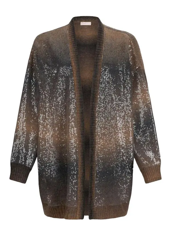 Liu Jo Sequin Detailed Cardigan - Brown