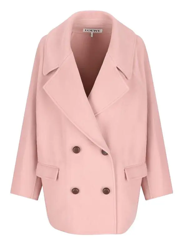 Loewe Wool Short Coat - Pink