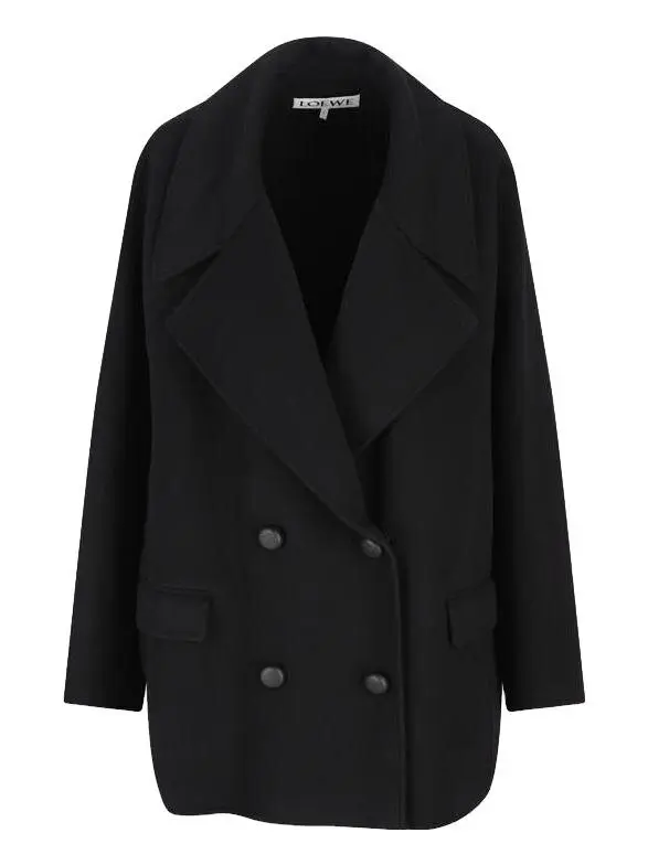 Loewe Short Coat - Black