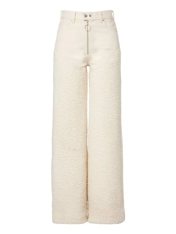 Cordova Kozzy Wool-blend Wide-leg Pants - White