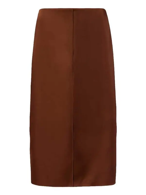 Dorothee Schumacher High-rise Duchesse Pencil Skirt - Brown