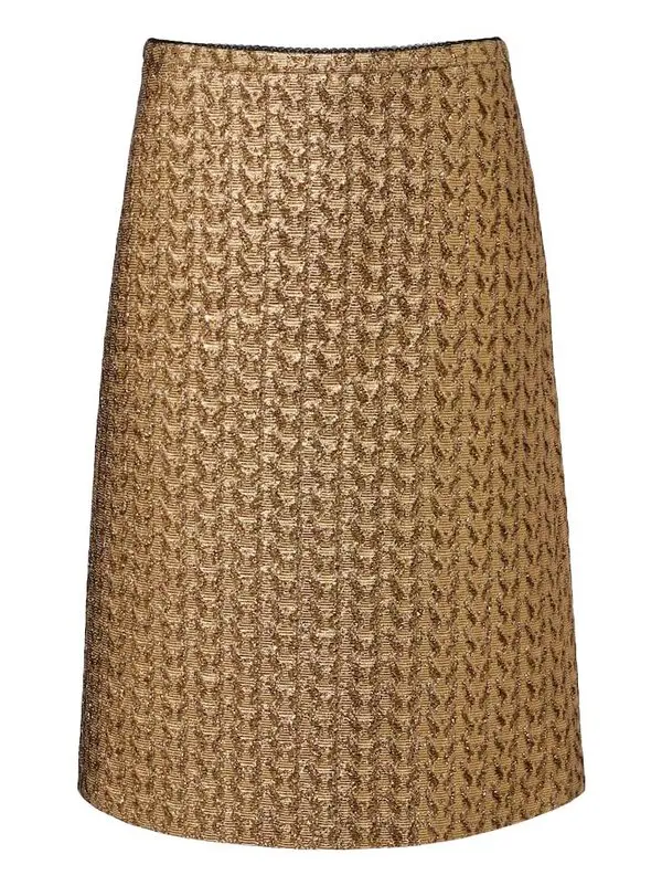 Dorothee Schumacher A-line Midi Skirt - Gold