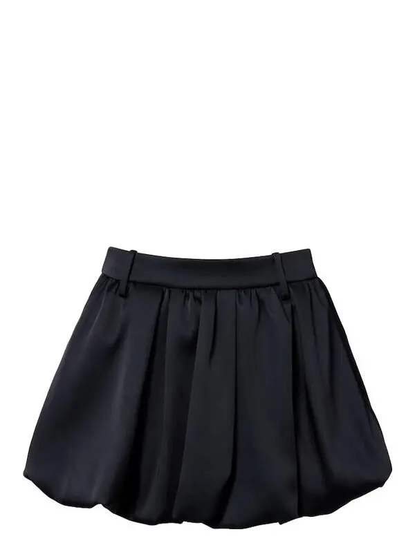 Dorothee Schumacher Shiny Statement Duchesse Mini Skirt - Grey