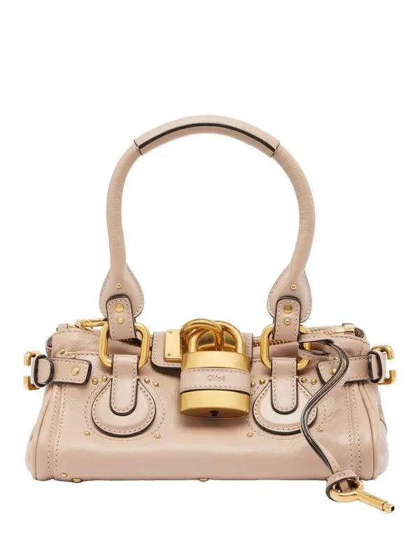 Chloé Paddington Small Leather Shoulder Bag - Pink
