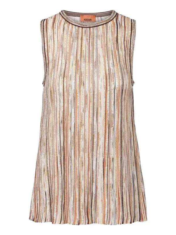 Missoni Sequined Lamé Top - Brown
