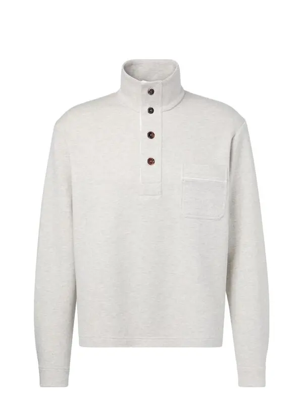 TOM FORD Cotton, Silk, And Cashmere Sweatshirt - Beige