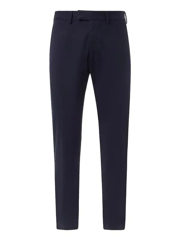 TOM FORD Straight Leg Cotton Trousers - Blue