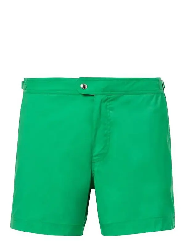 TOM FORD Logo Swim Trunks - Green