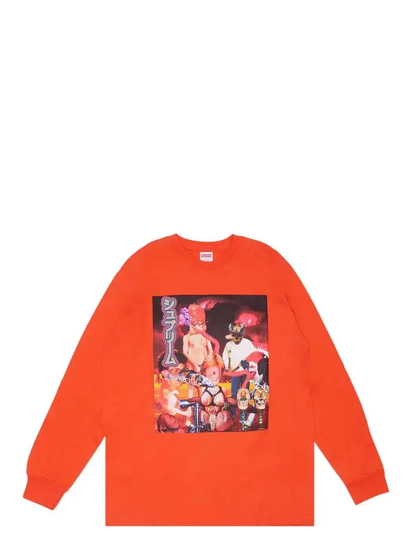 Supreme Long-sleeve Tee - Orange