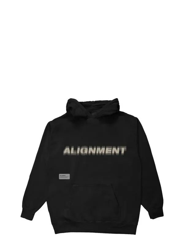 STUDENTS Alignment Cotton Fleece Hoodie - Black