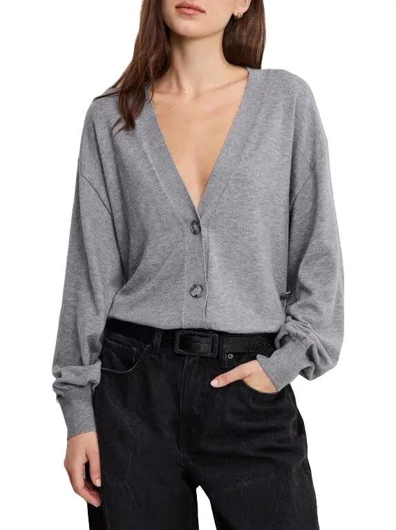Good American Button-up Cardigan - Charcoal