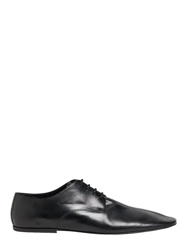 Dries Van Noten Leather Derby Shoes - Black