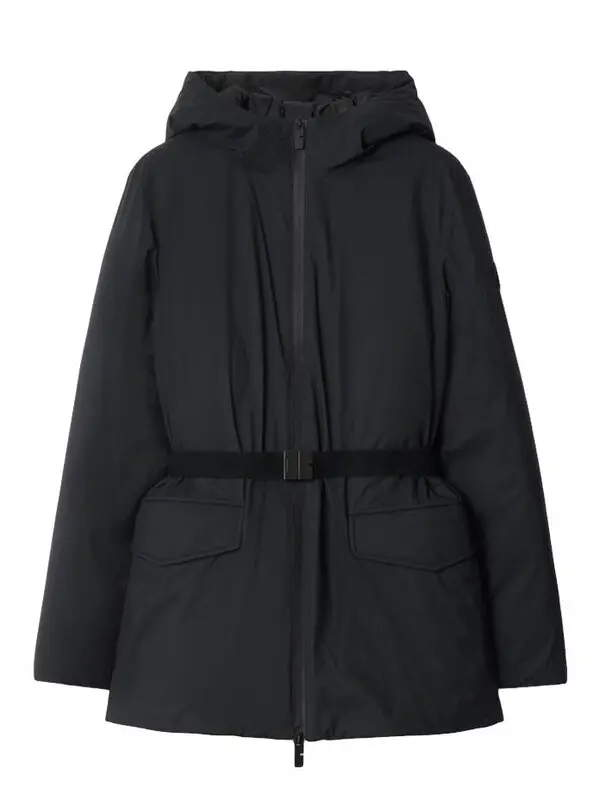 Burberry Short Hooded Nylon Coat - Black