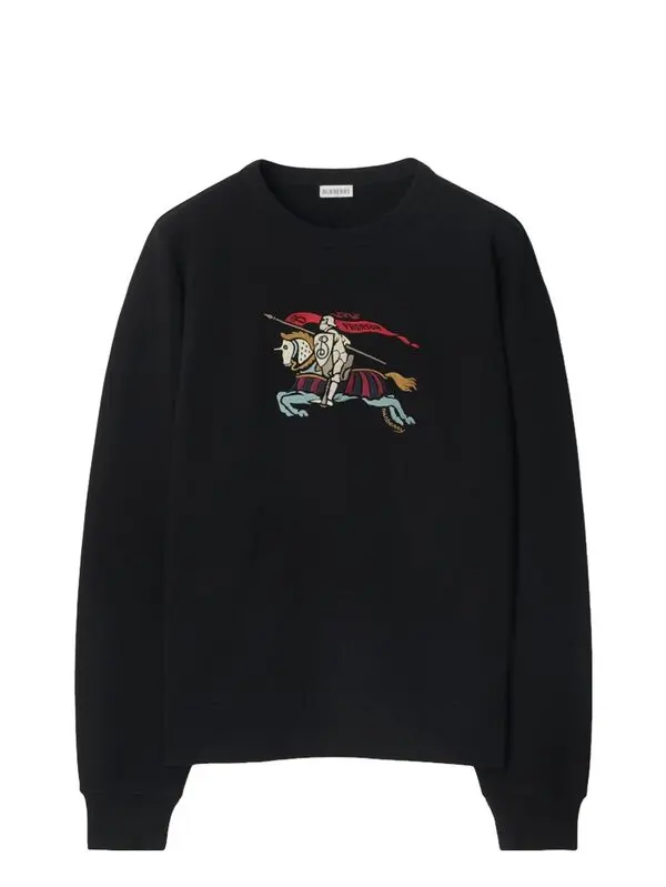 Burberry Ekd​ Cotton Sweatshirt - Black