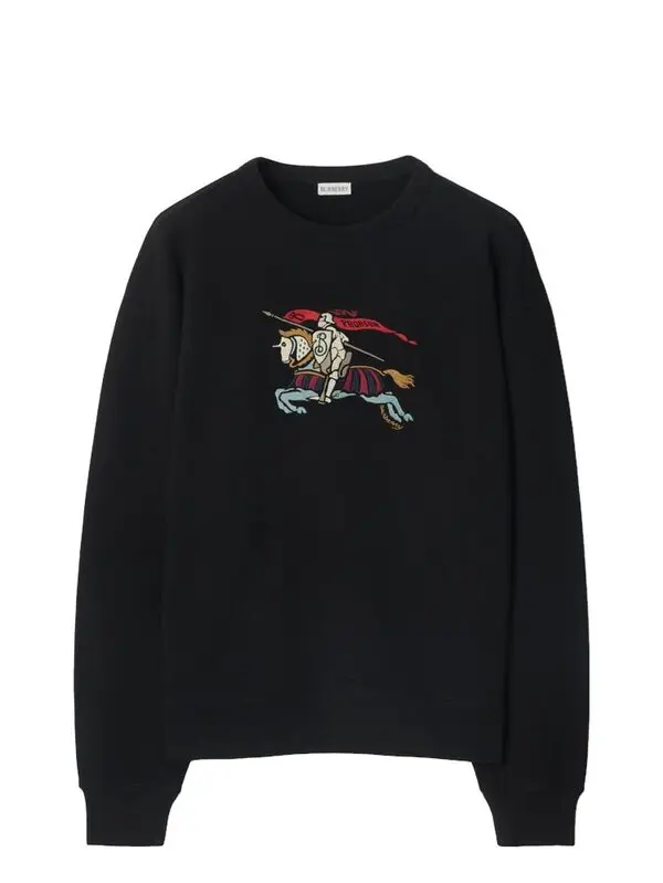 Burberry Ekd​ Cotton Sweatshirt - Black