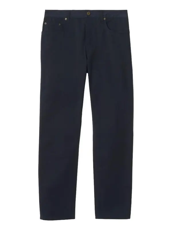 Burberry Cotton Moleskin Trousers - Silhouette Blue